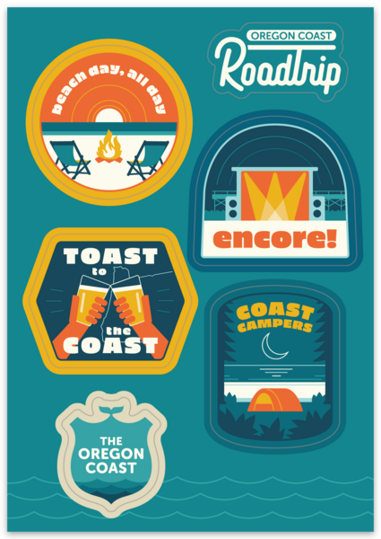 Oregon Coast RoadTrip Book & Badges – The Oregon Coast Visitors Association