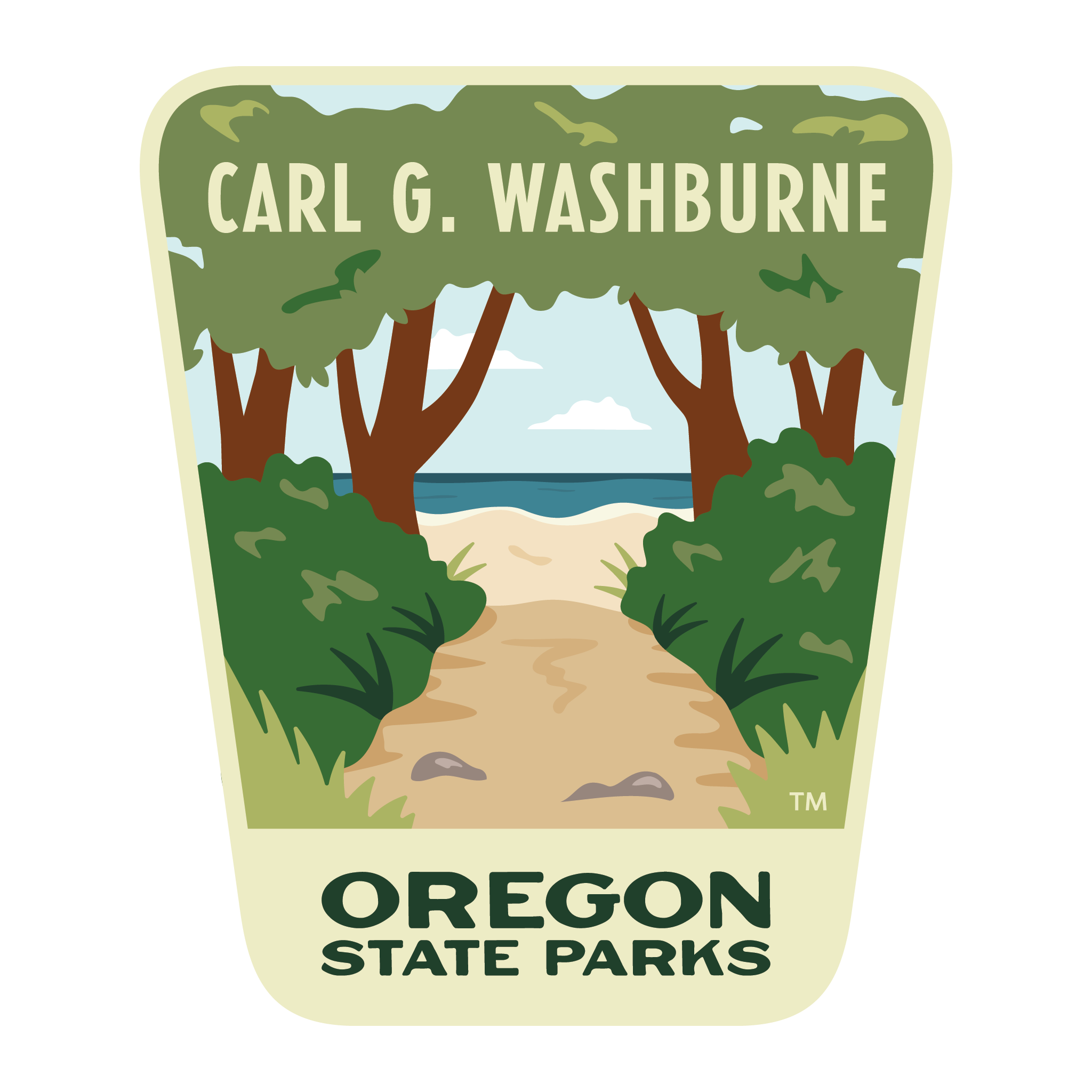 Carl G Washburn, 3.25” Weatherproof Sticker – The Oregon Coast Visitors ...