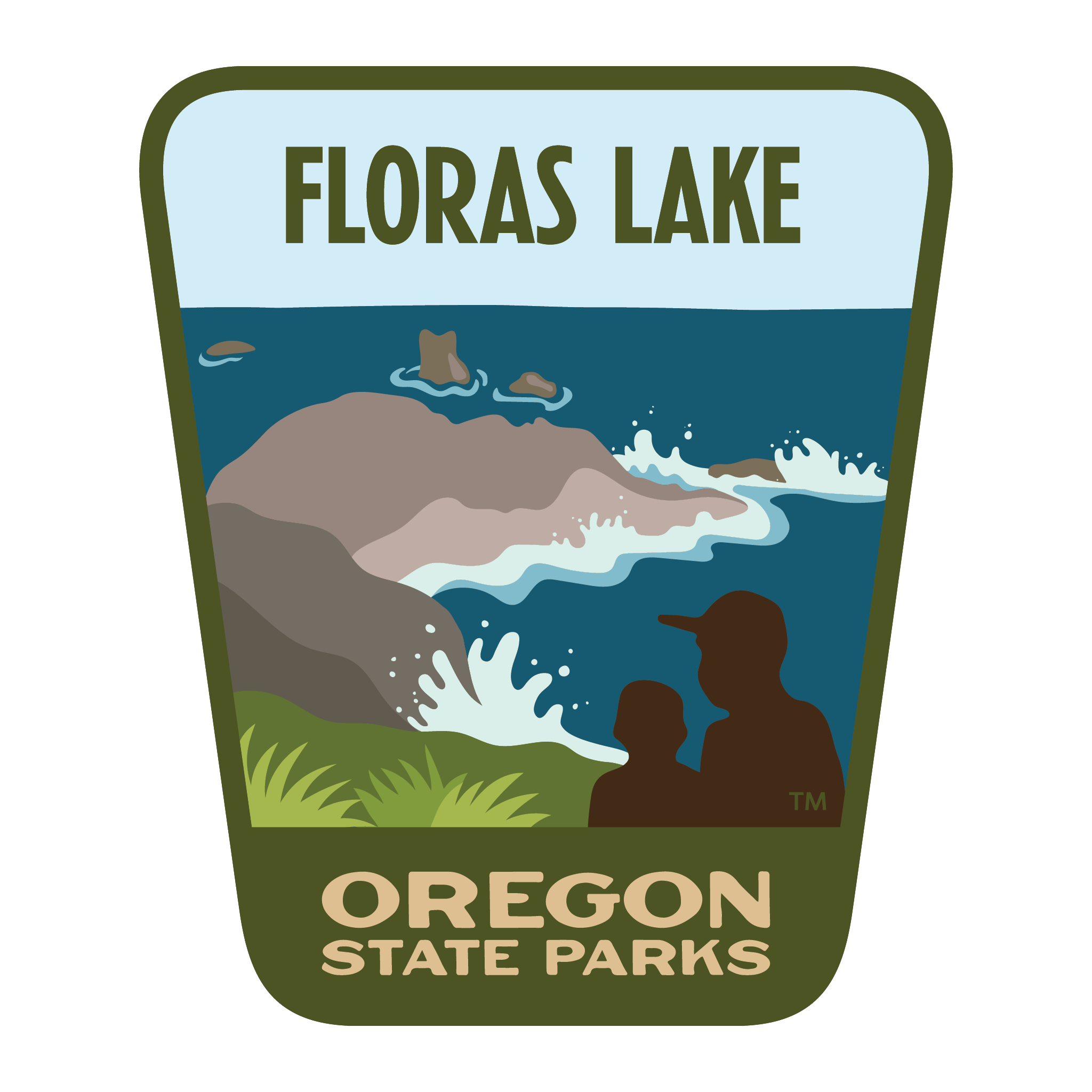 Floras Lake, 3.25” Weatherproof Sticker – The Oregon Coast Visitors ...