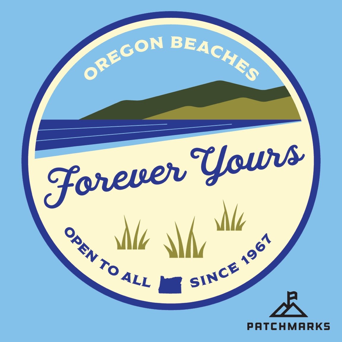 Forever Yours Oregon Coast Sticker – The Oregon Coast Visitors Association